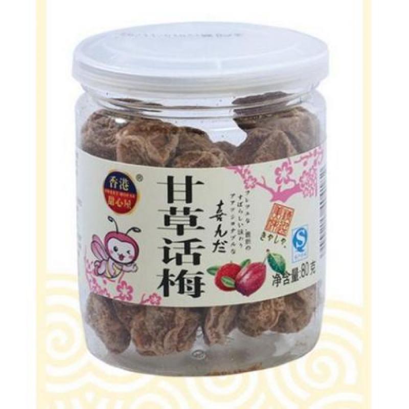 甜心屋甘草話梅80G_蜜饯干果_休闲零食_莱斯特韩品超市